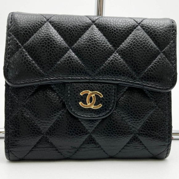 CHANEL | Bags | Chanel Matelasse Quilted Classic Small Flap Wallet ...